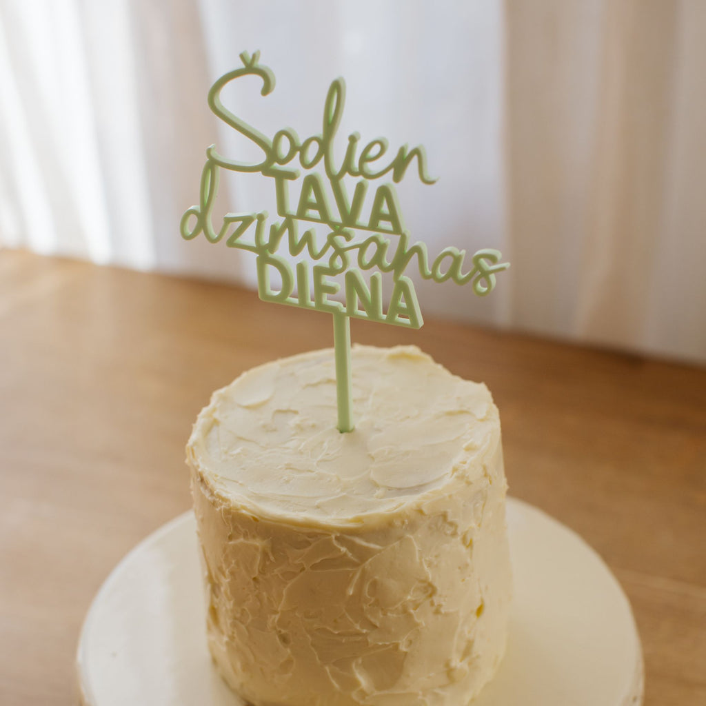 Acrylic Birthday Cake Topper - Today Is Your Birthday – Yummy Lights